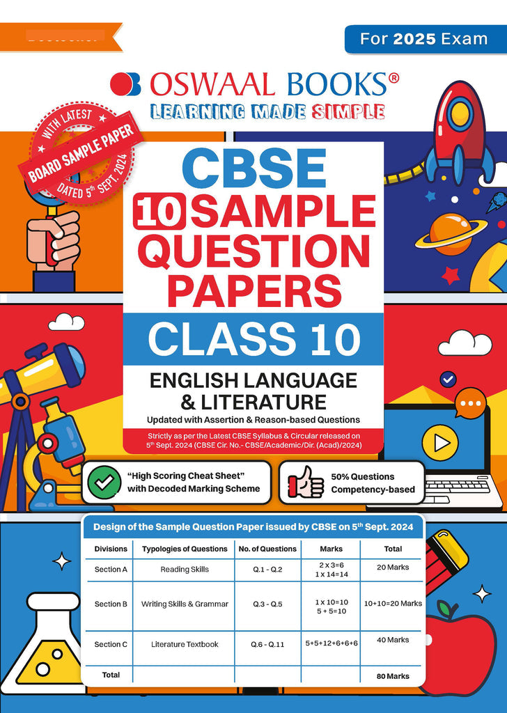 CBSE Sample Question Papers Class 10 English Language & Literature Boo ...