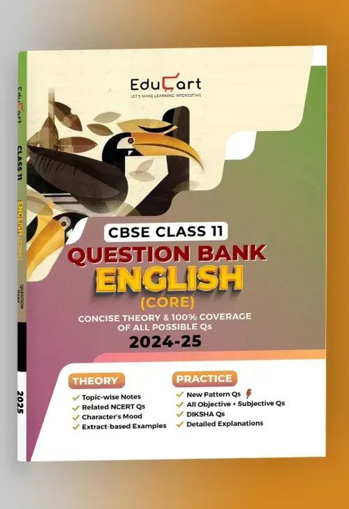 Educart CBSE Question Bank Class 11 English Core 2026(Strictly For 202 ...