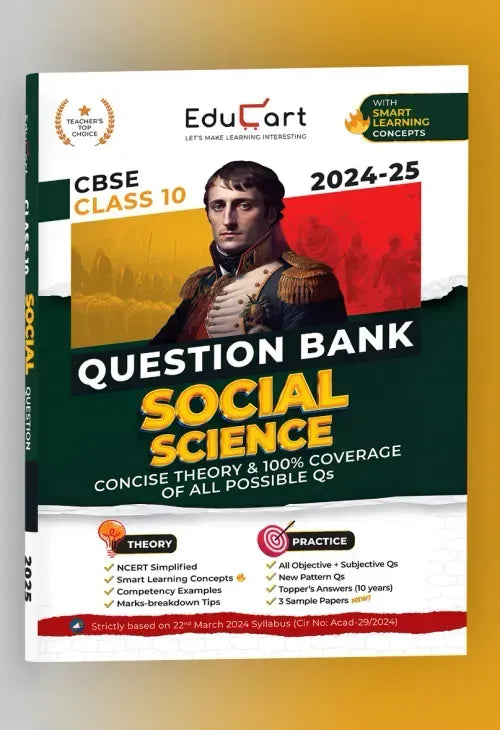 Educart CBSE Question Bank Class 10 Social Science 2024-25 (For 2025 B ...