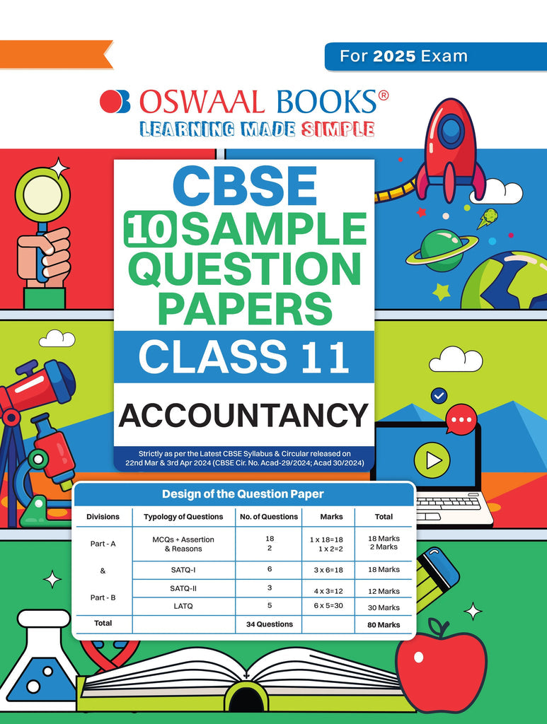 CBSE Sample Question Papers Class 11 Accountancy Book (For 2025 Exam)O ...