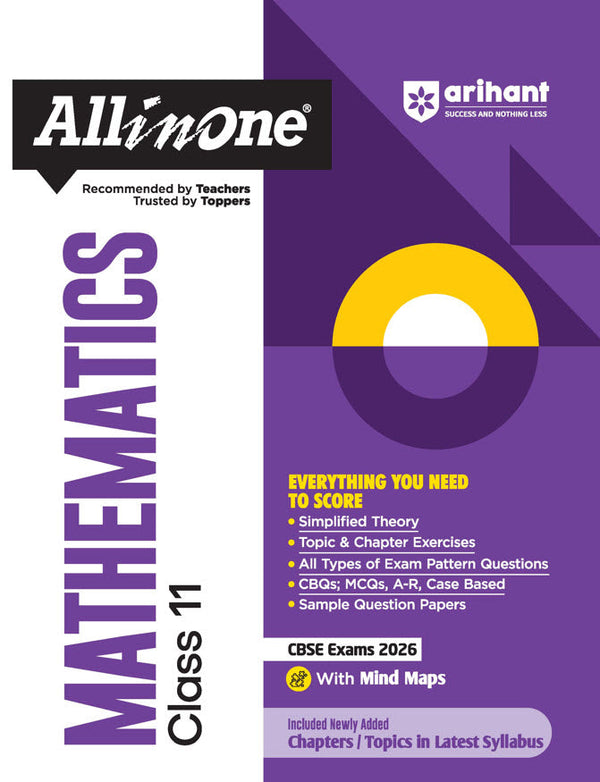 CBSE All in One Mathematics Class 11 Exam 2025-26 | CBQs, MCQs, A-R, C – OneTouch Book