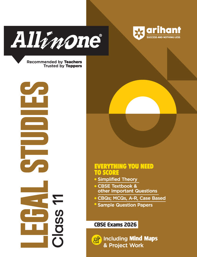 CBSE All in One Legal Studies Class 11 Exam 2025-26 | Simpified Theory ...