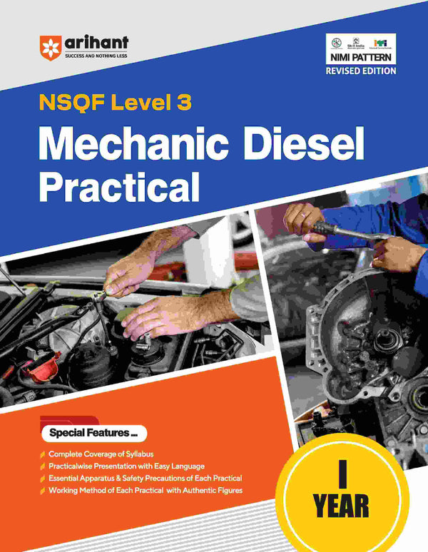 NSQF (Level 3) Mechanic Diesel Practical (I Year) | English – OneTouch Book