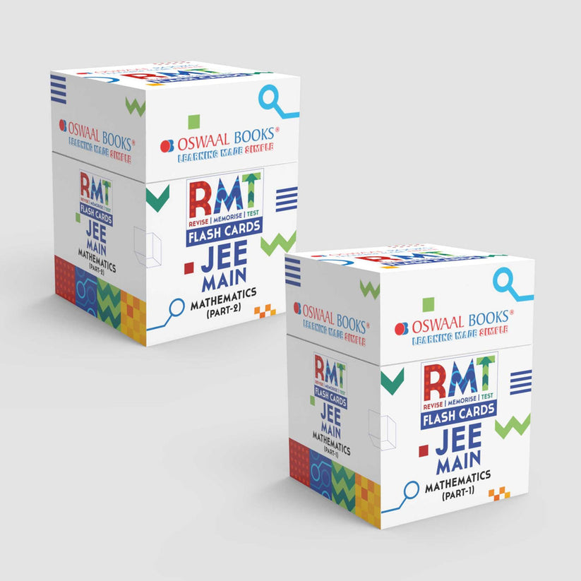 JEE Main RMT FLASHCARDS Mathematics (Part-1 & 2), Set of 2 Boxes | For ...